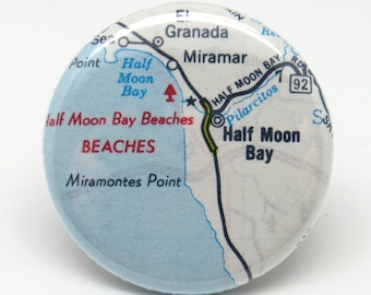 Half Moon Bay Map - Etsy