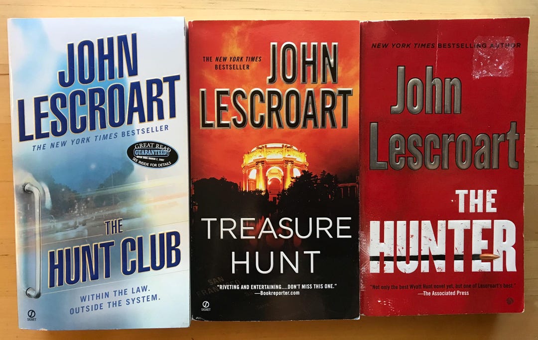 John Lescroart’s “wyatt Hunt” Trilogy ~ 3 Books - Etsy