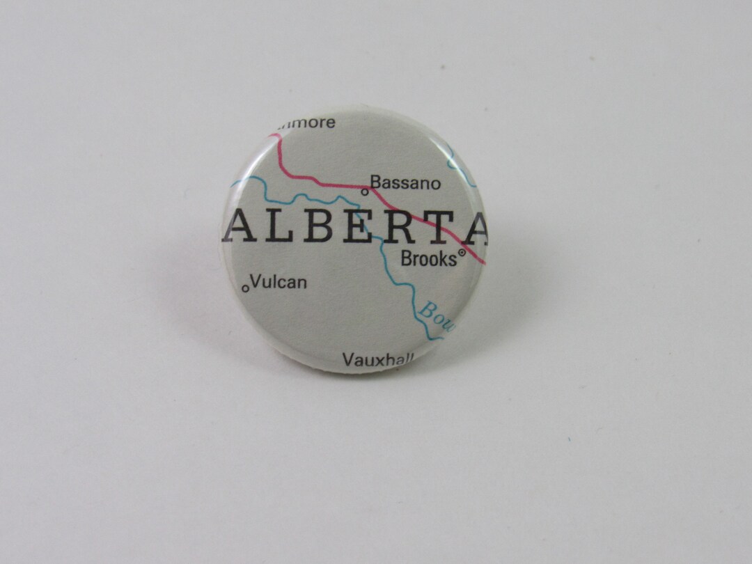 Alberta, Canada - Map Pin - 1.25" Button - Etsy