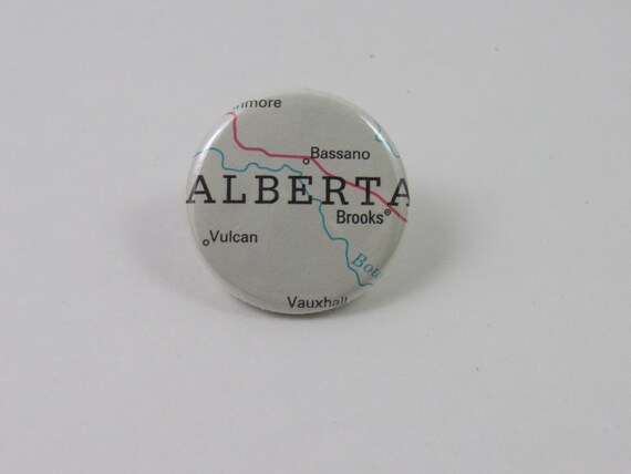 Alberta Canada Map Pin 1.25 Button - Etsy
