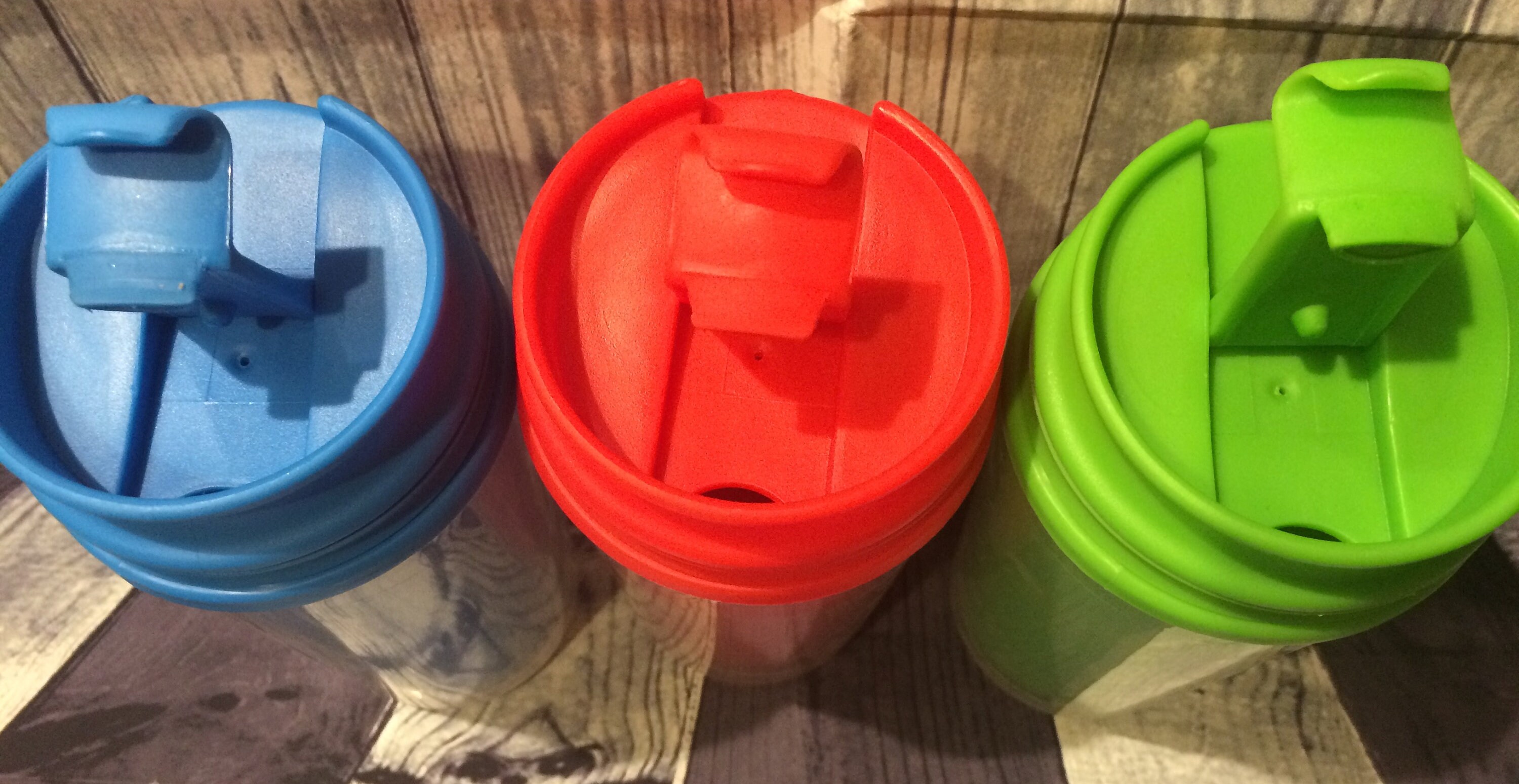 Customizable Personalized Photo Plastic Flip Top Closure Travel Mug Cup ...