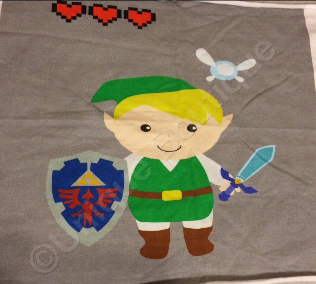 Zelda Game Panel Limited Edition Custom Printed Fabric Cotton Lycra 95/ ...