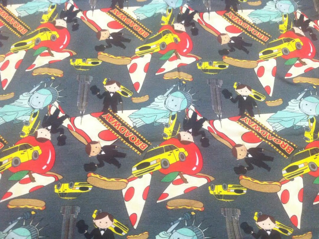 NYC New York Broadway Statue of Liberty Pizza Taxi Limited - Etsy