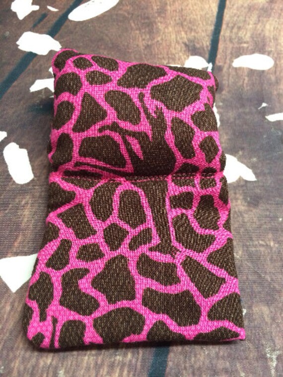 Purple And Brown Giraffe Print