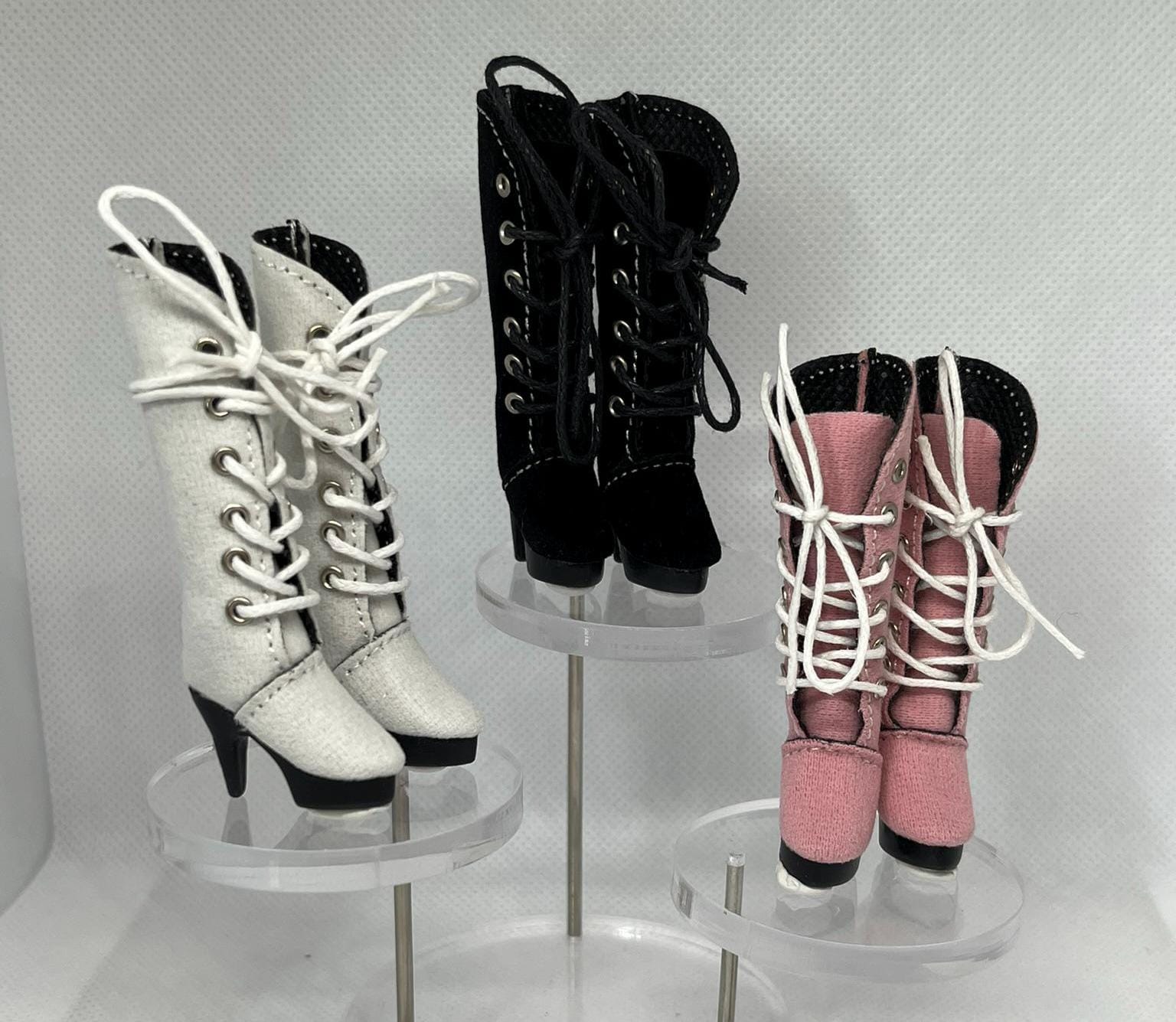 Black Knee High Barbie Doll Boots - Etsy Black Knee High Barbie Doll Boots - Etsy