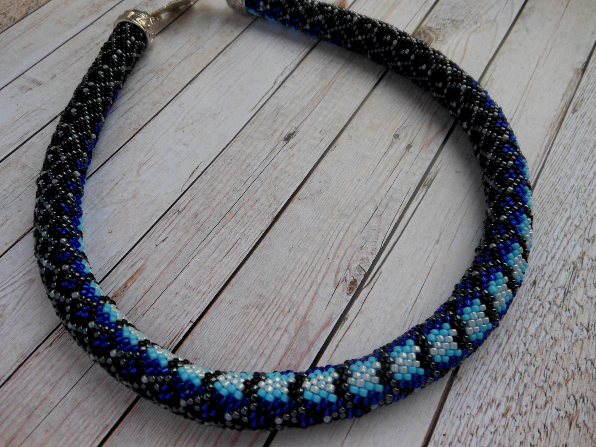 Beaded Necklace for Women Handmade Bead Necklace Bead Crochet Necklace ...
