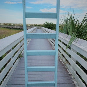 Handmade Rustic Blanket Ladder | Coastal Beach House Decor - Etsy