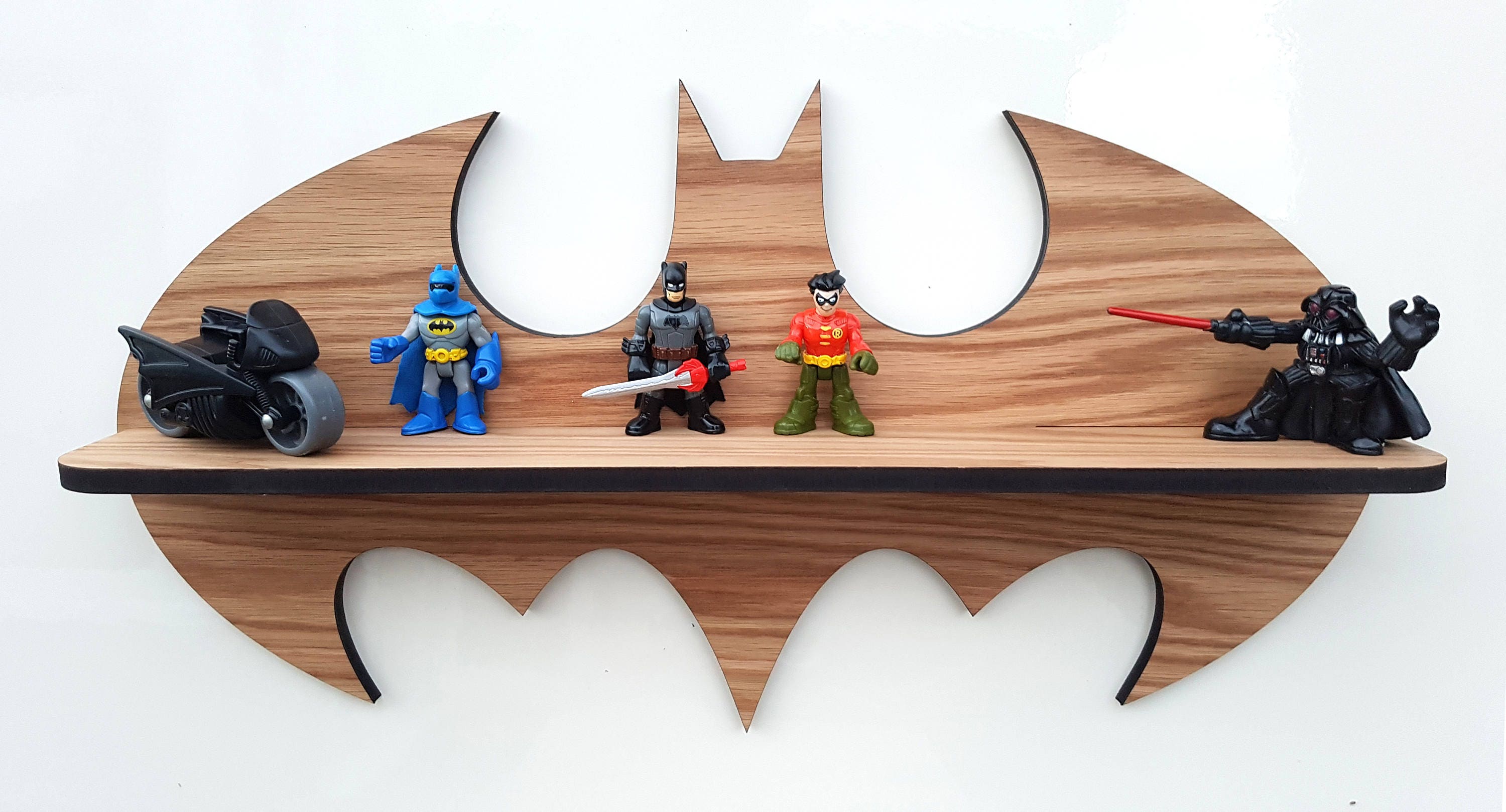 Oak Super hero shelf Batman Shelf DC Comics Classic | Etsy