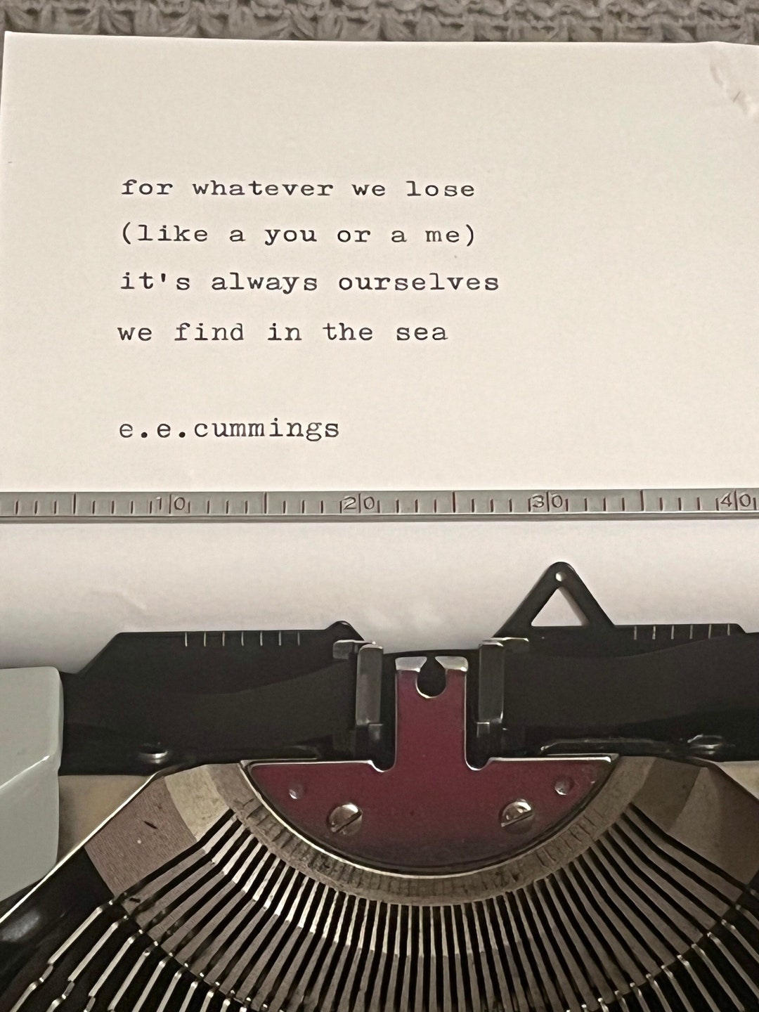 Hand Typed Quotes. Typed Love Letters, Lyrics, Poems. Typed on Vintage ...