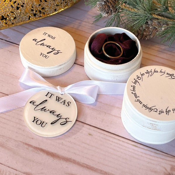 Lord of the Ring Proposal Box - Etsy