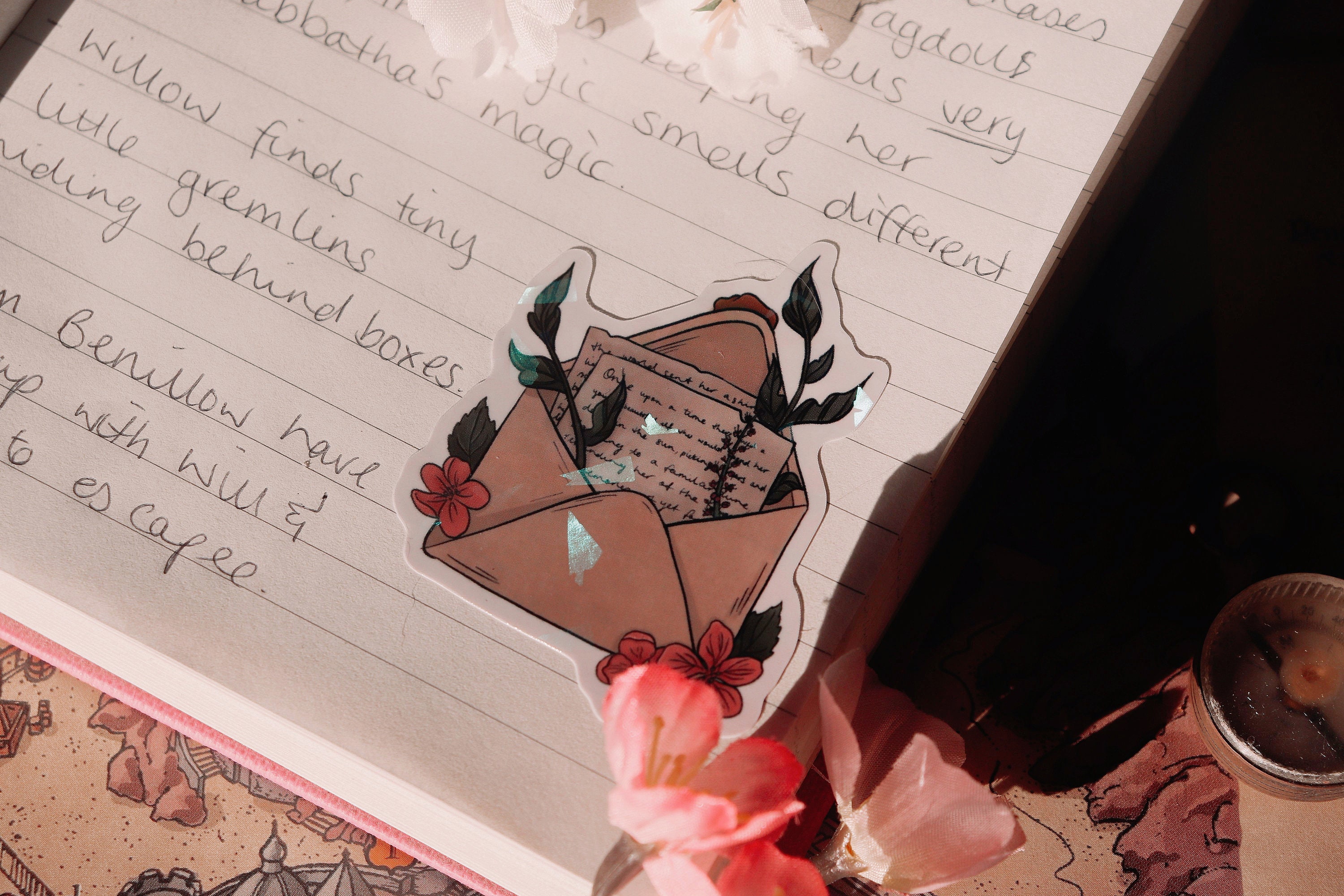 Cottagecore Letter Holographic Sticker - Etsy