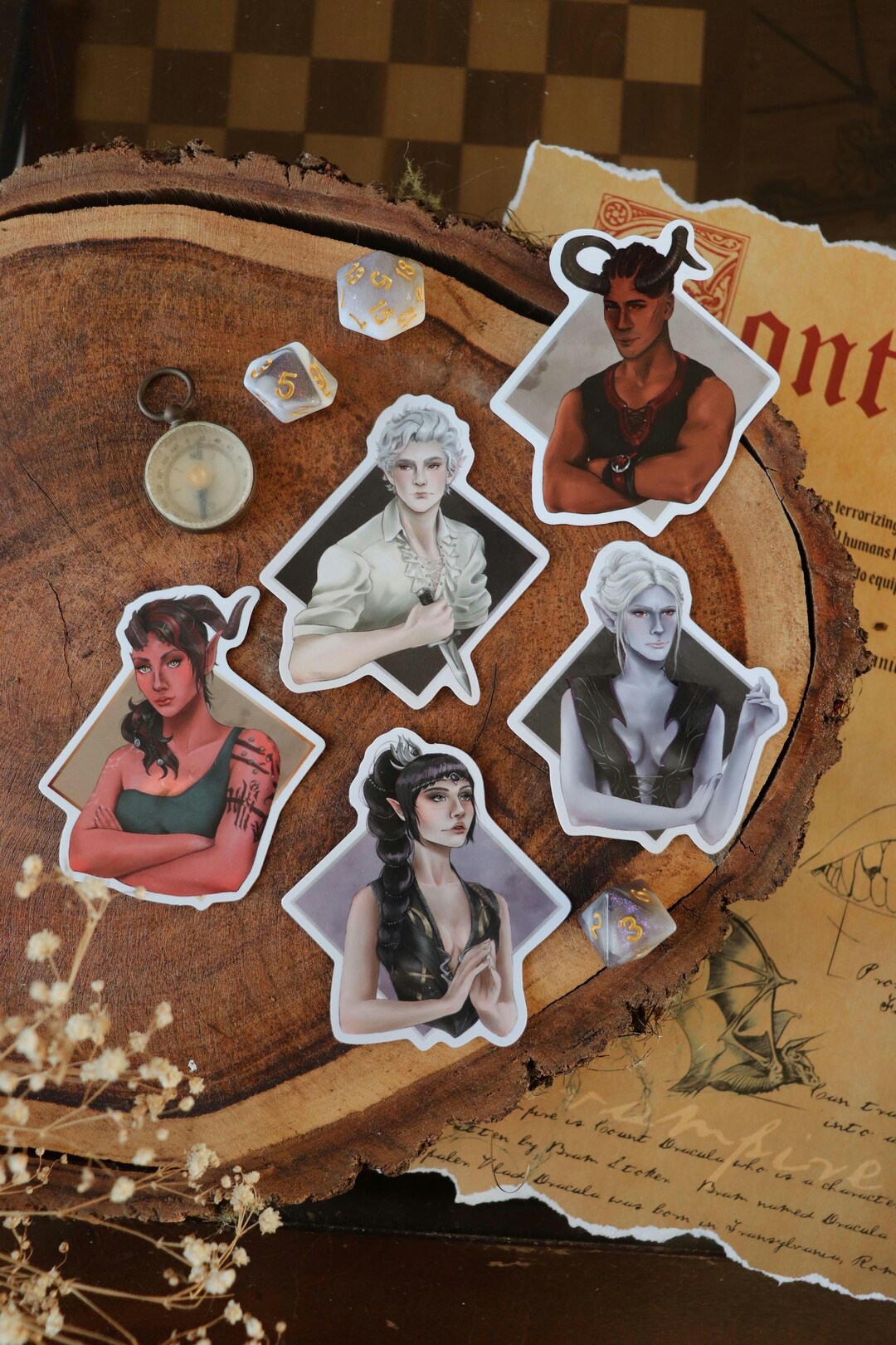 Baldurs Gate 3 Stickers Astarion - Shadowheart - Minthara - Karlach - Etsy