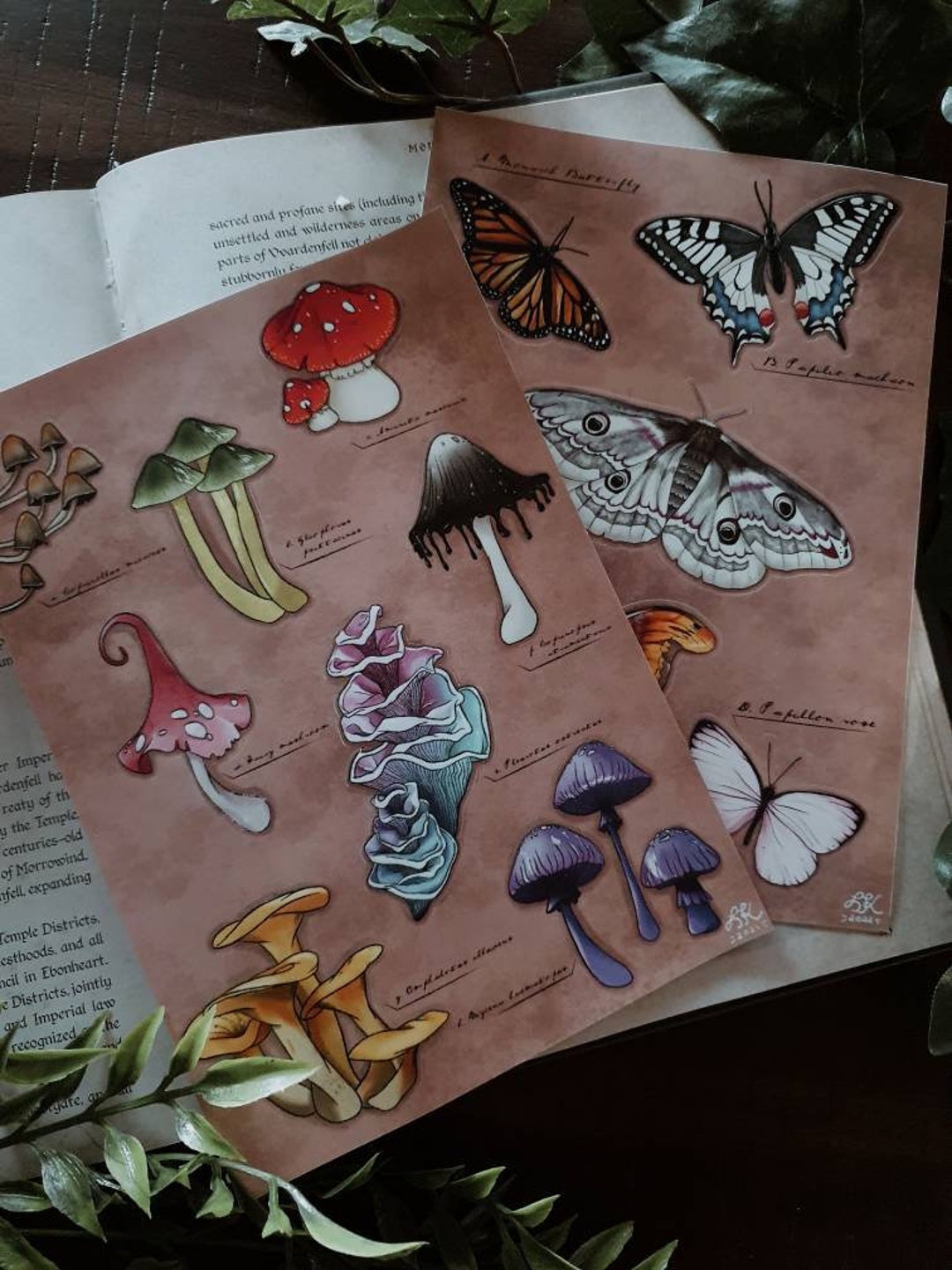 Cottagecore Collection Sticker Sheets - Etsy
