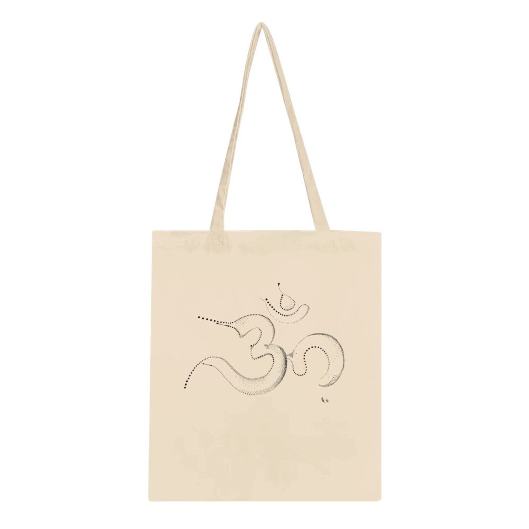Om/aum . Original Dot Art by @mihaelartist. Classic Cotton Tote Bag. - Etsy