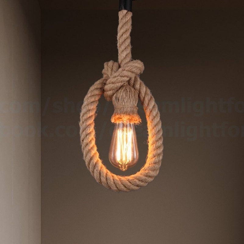Rope Lamp - Etsy