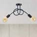 Loop Arm Ceiling Light Semi Flush Mount Ceiling Light Fixture Flush ...