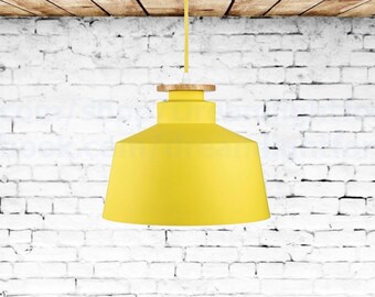 Yellow Pendant Light | Etsy