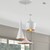 Swag Pendant Light Globe Swag Mount Pendant Lighting Sphere off Center ...