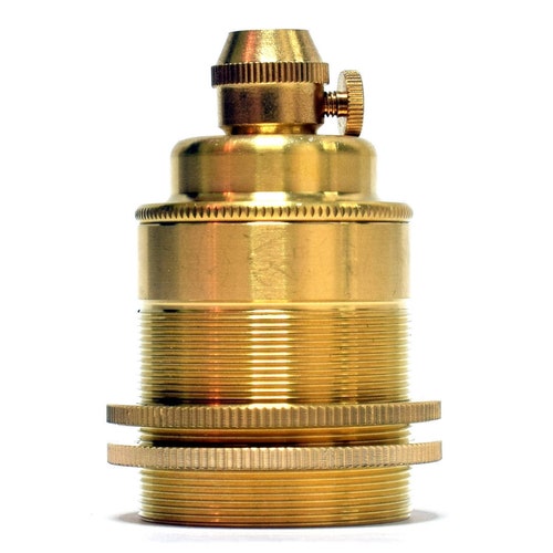 Brass Threaded Lamp Socket Shade Ready E26 E27 Brass Light | Etsy