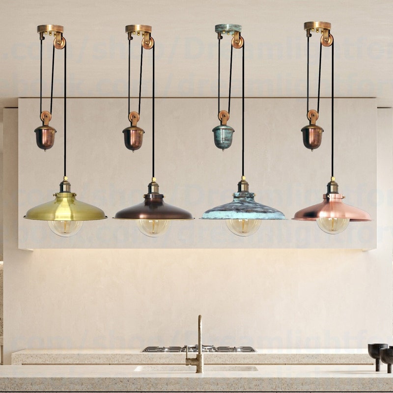 Vintage Rise and Fall Lamp - Etsy