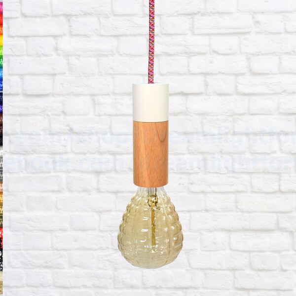 Wooden Lamp Holder - Etsy