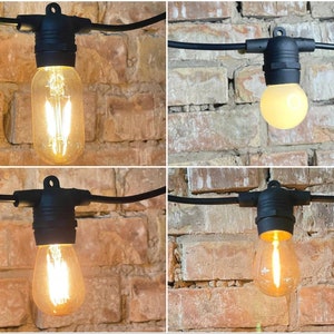 Festoon Lights String Outdoor Festoon Lighting Weatherproof Party ...
