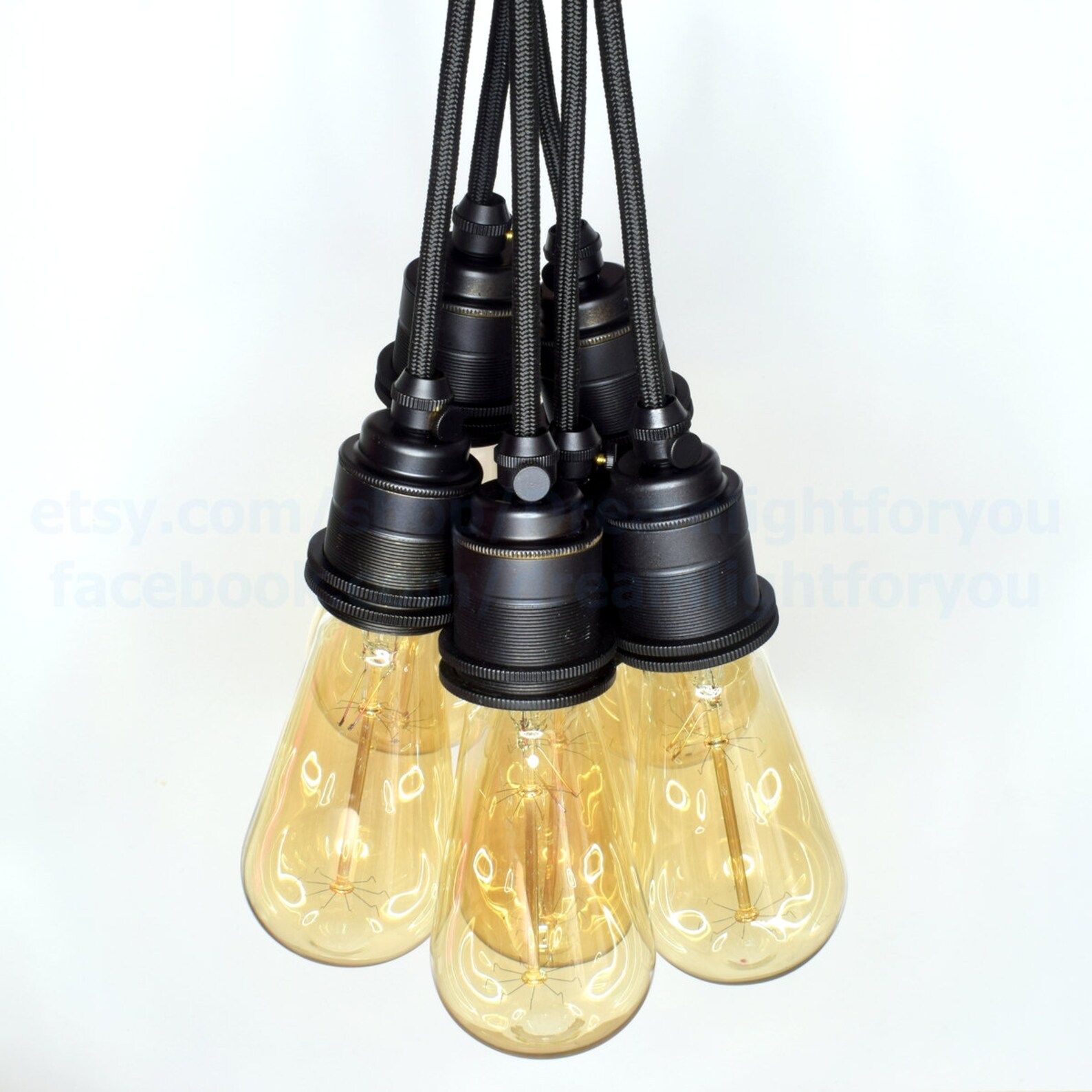 Black Threaded Light Bulb Socket Shade Ready E26 Socket Brass | Etsy