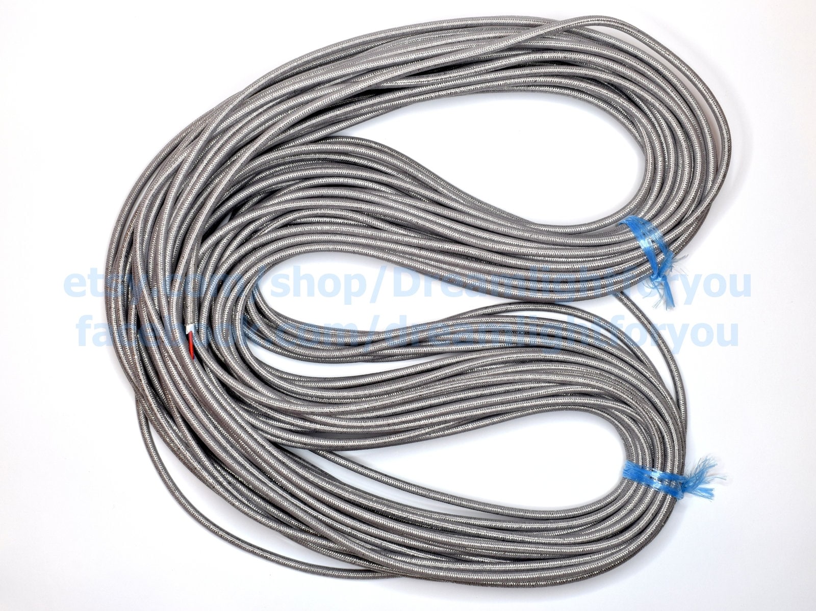 Sparkling Lamp Cord Glitter Gold Cloth Covered Wire Silver Golden ...