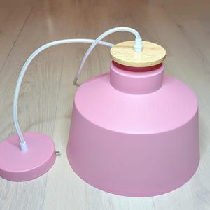 Girls Bedroom Light Nursery Pink Rose Pendant Lighting Kids Room ...