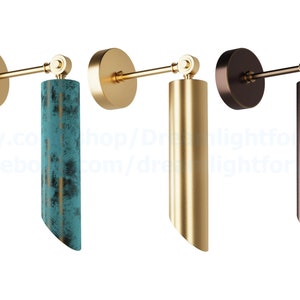 Flush Mount Pipe Ceiling Light Fixture Downlight Brass Patina ...