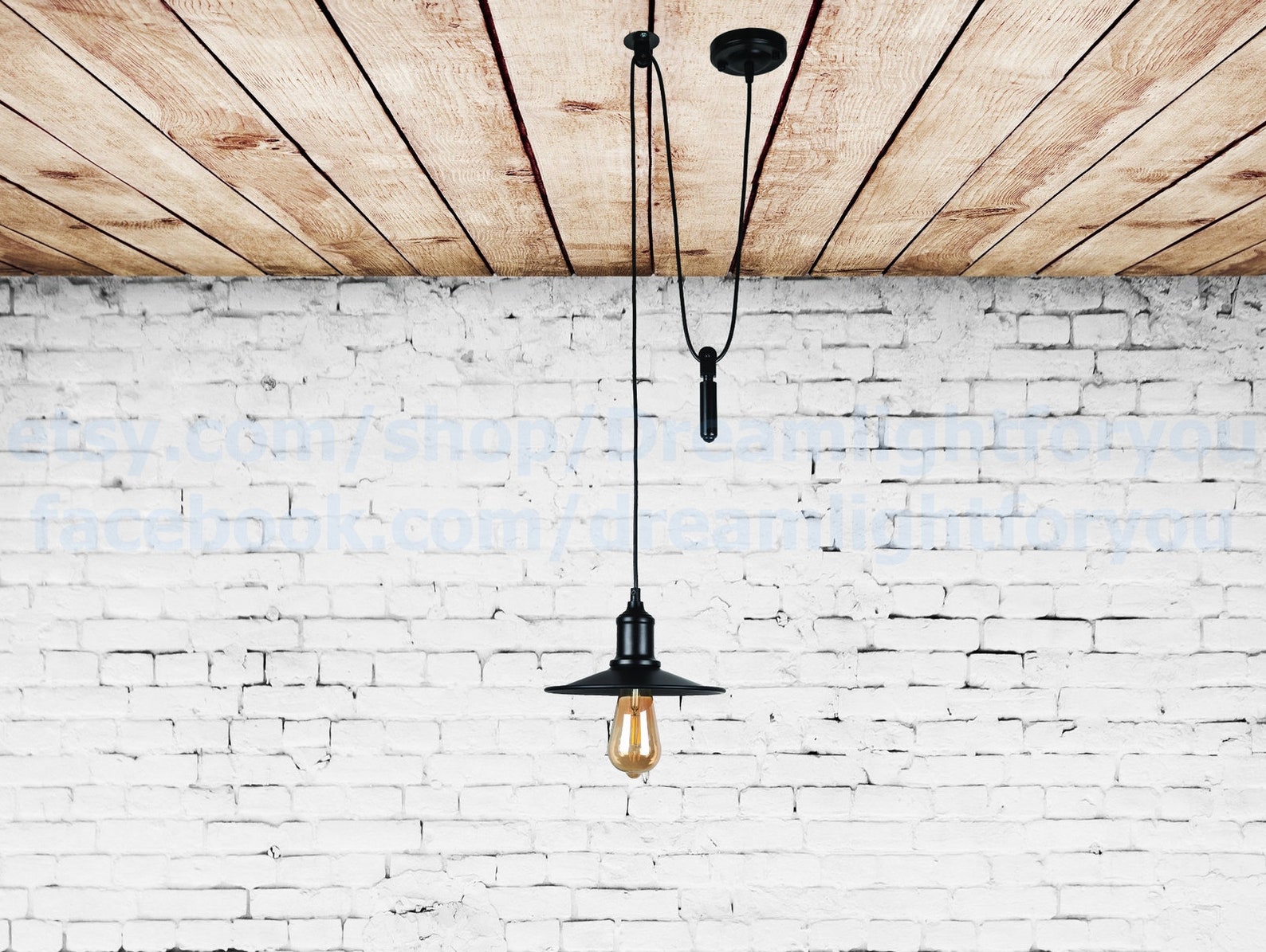 Pulley Light Pulley Pendant Light Pendant Lighting Hanging - Etsy