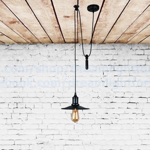 Pulley Light Pulley Pendant Light Pendant Lighting Hanging - Etsy
