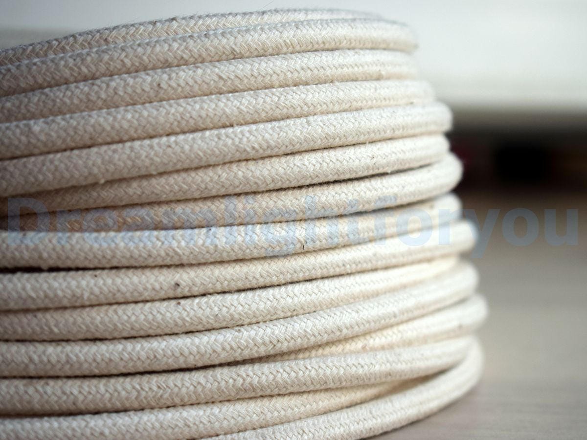 Cotton Textile Cable 1-25m 3-80ft Fabric Covered Wire - Etsy