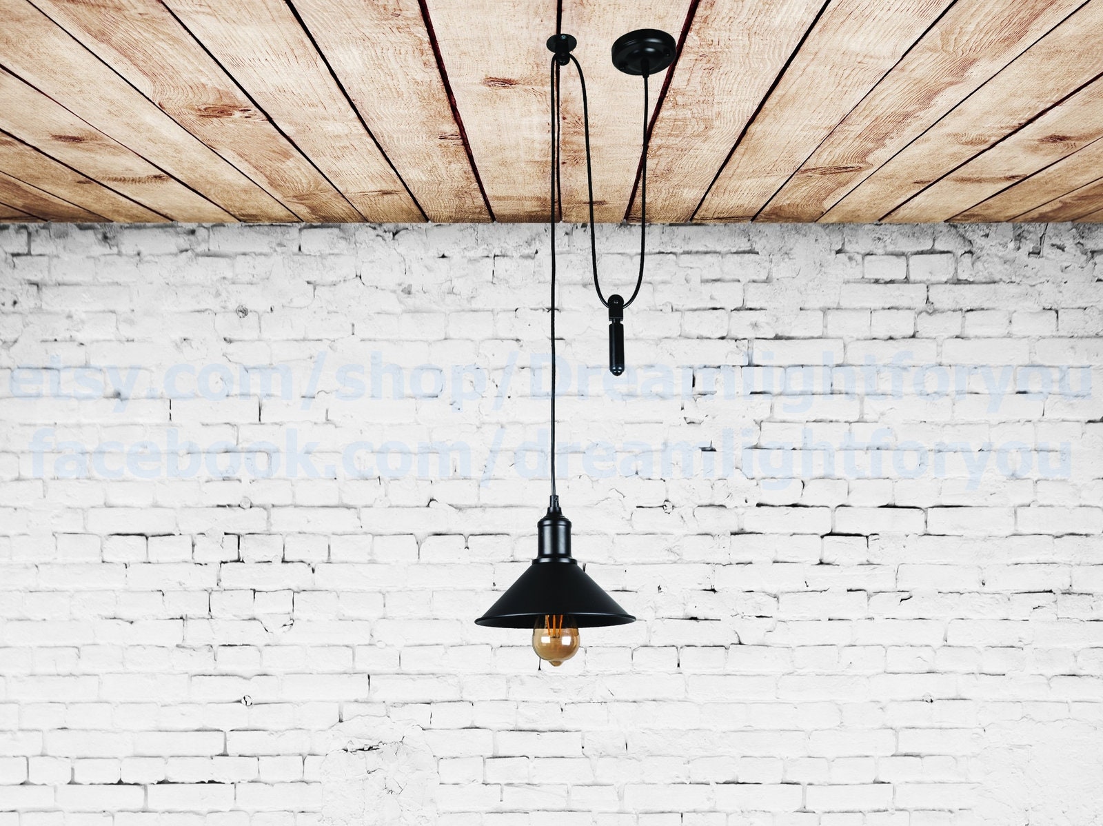 Counterweight Light Pulley Pendant Light Block Pendant - Etsy