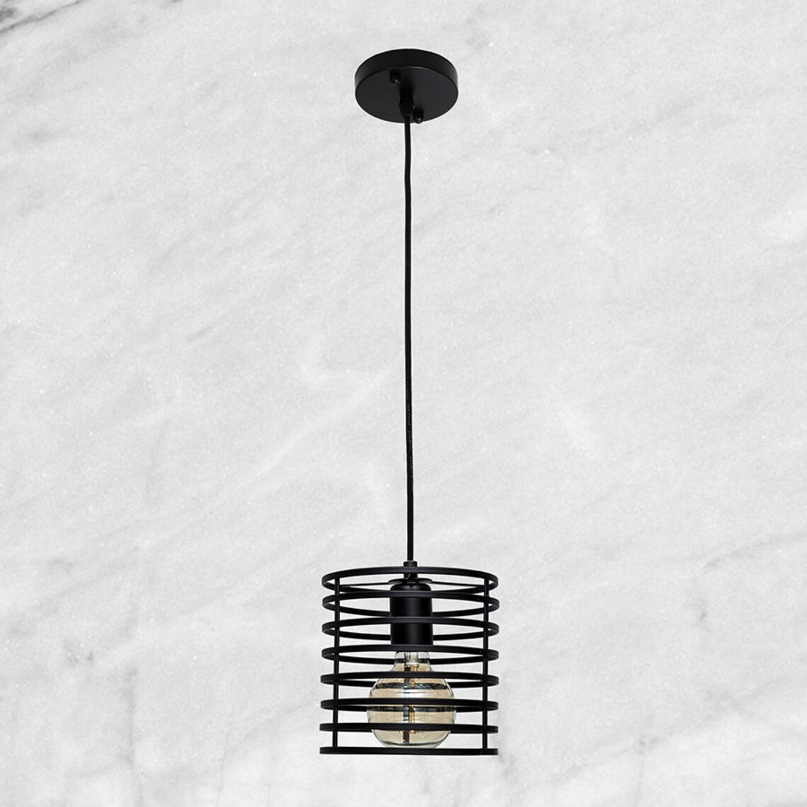 Industrial Lighting Cage Pendant Light Industrial Chandelier Cage ...