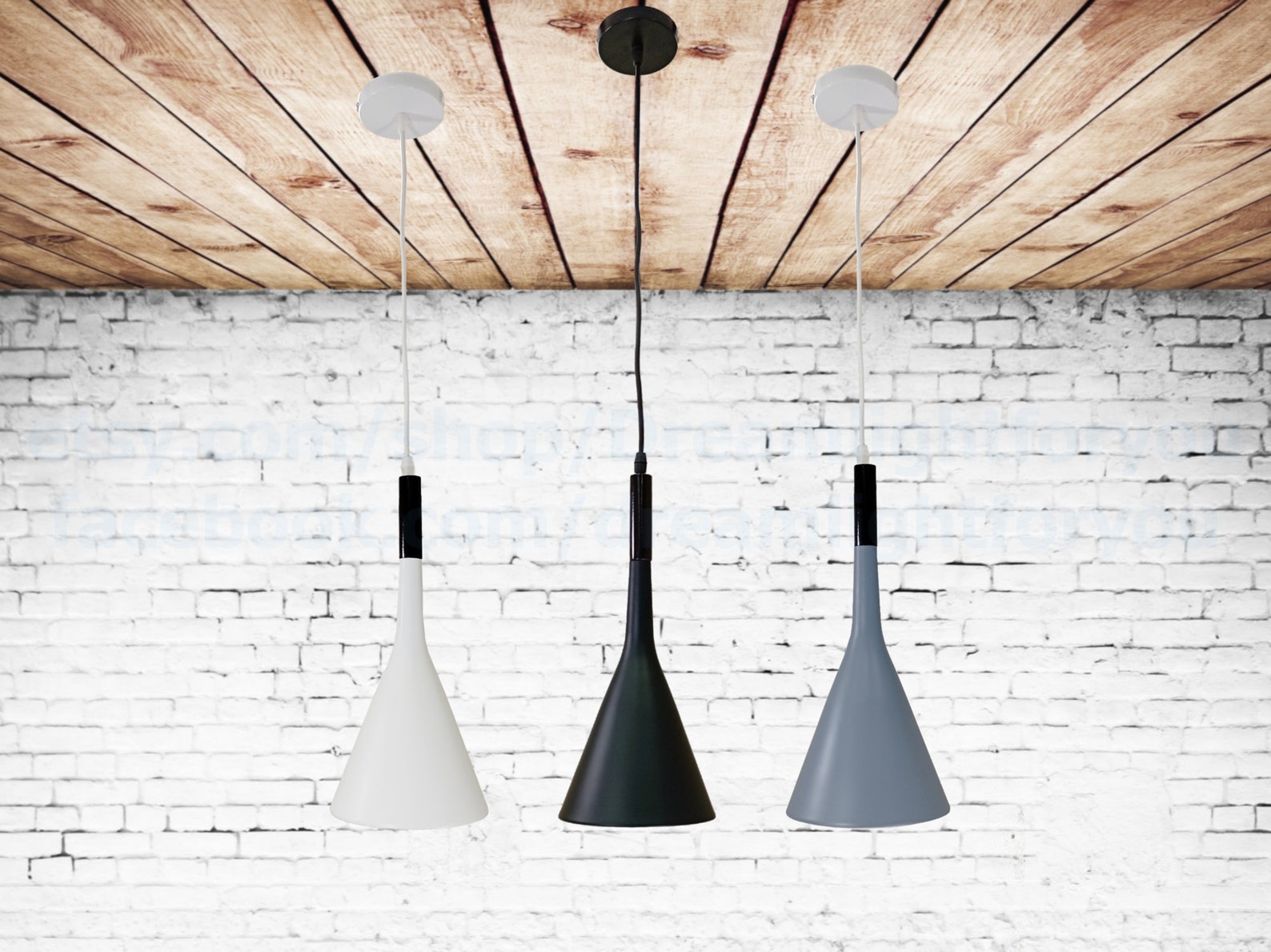 Flat Shade Pendant Light Scandinavian Style Pendant Lighting - Etsy