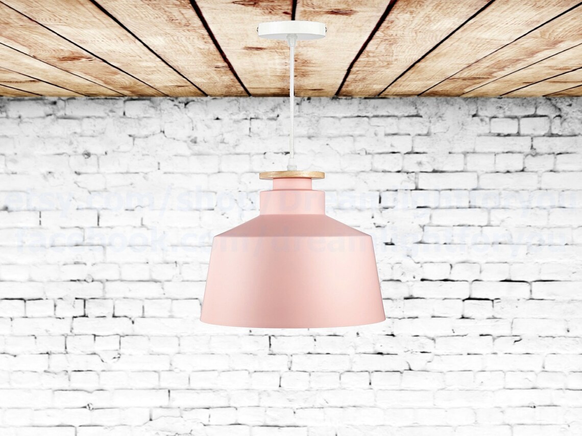 Girls Bedroom Lighting Nursery Pink Pendant Light Kids Room - Etsy