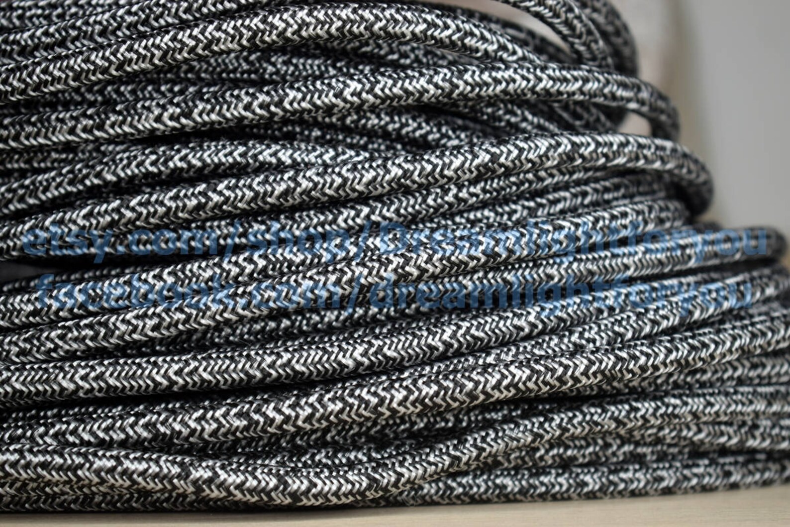 Fabric Wire 1-25meters 3-80ft Lamp Wire Fabric Cable Fabric - Etsy