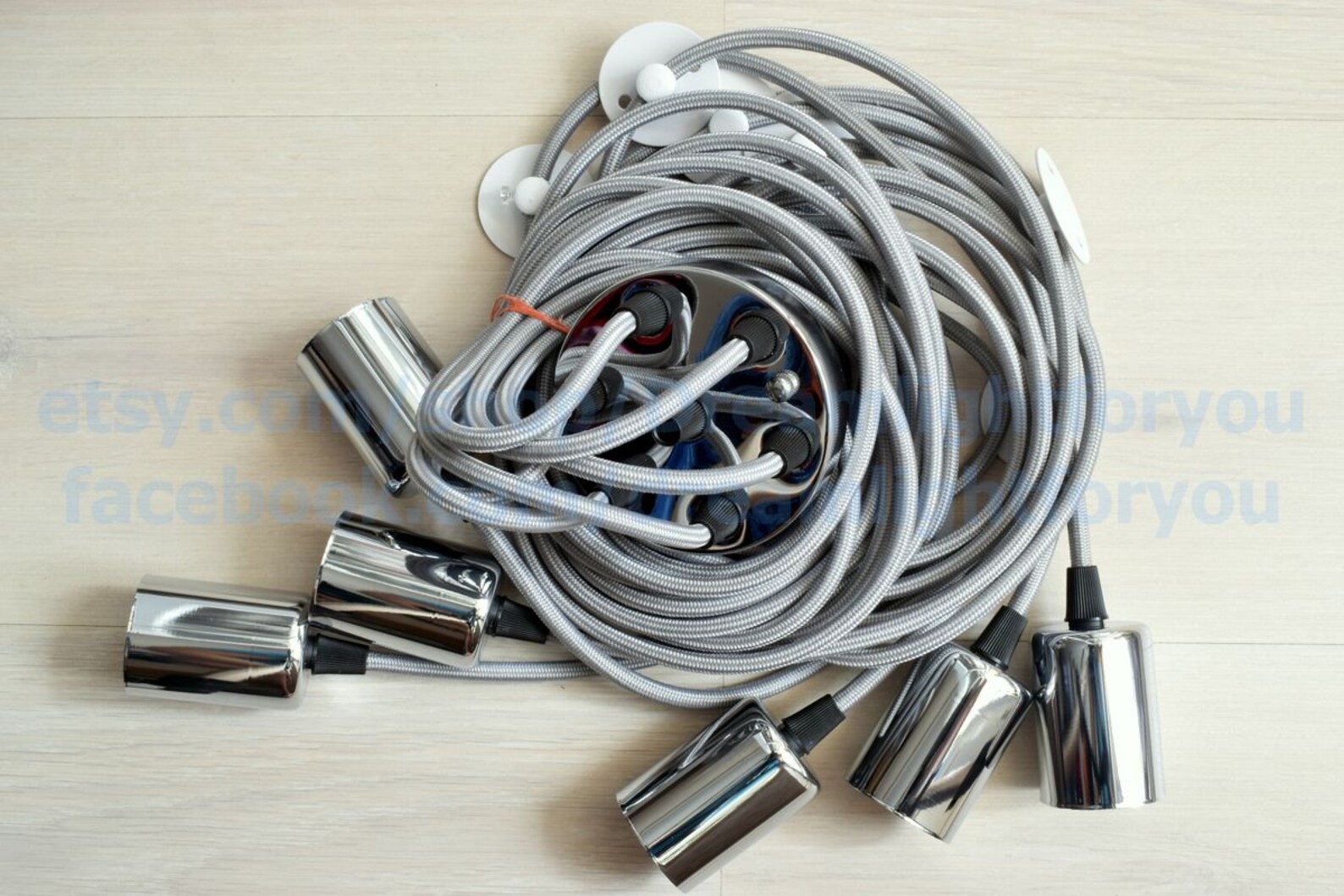 Spider Light 3-12 Chrome Bulb Sockets Octopus Chandelier | Etsy