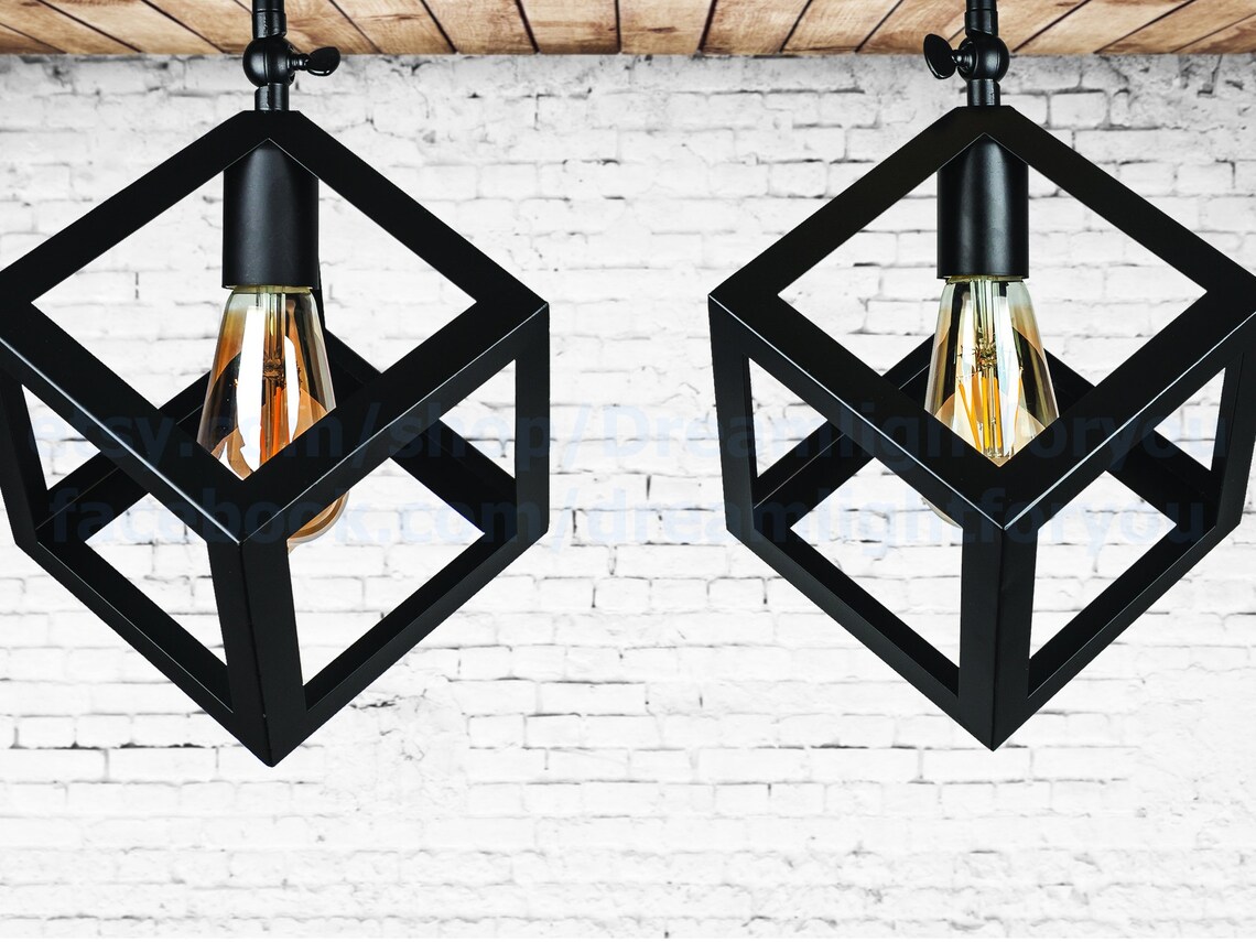 Double Cube Semi Flush Mount Ceiling Light Ceiling Lighting - Etsy