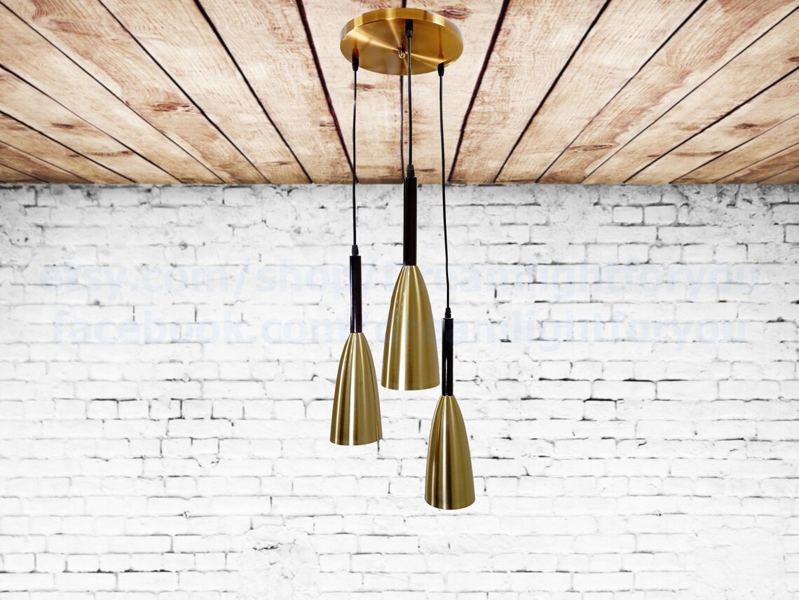 Gold Cluster Pendant Light Cluster for Kitchen Island Dining - Etsy