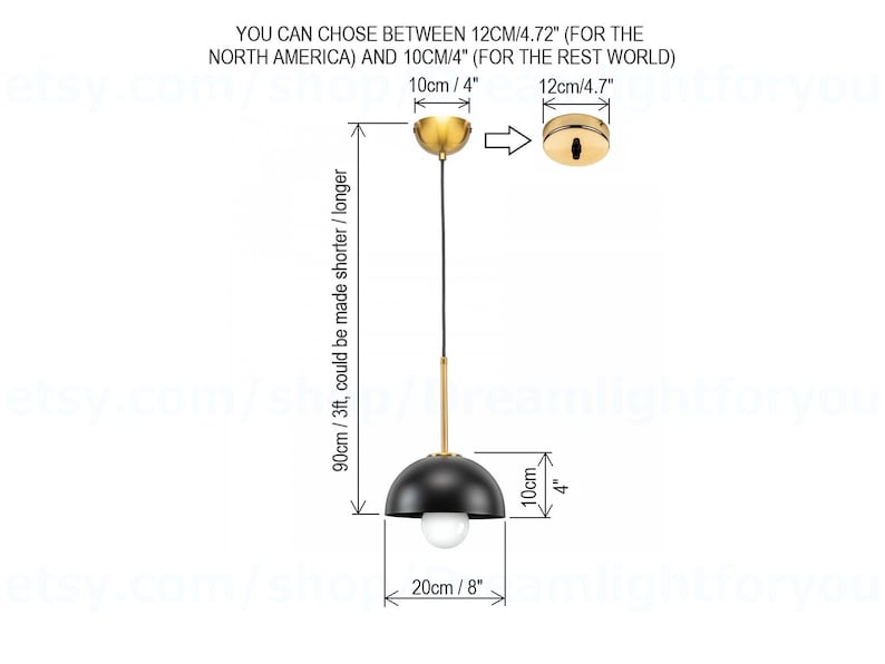 Green Dome Pendant Light for Kitchen Island Light Pendant Lamp - Etsy