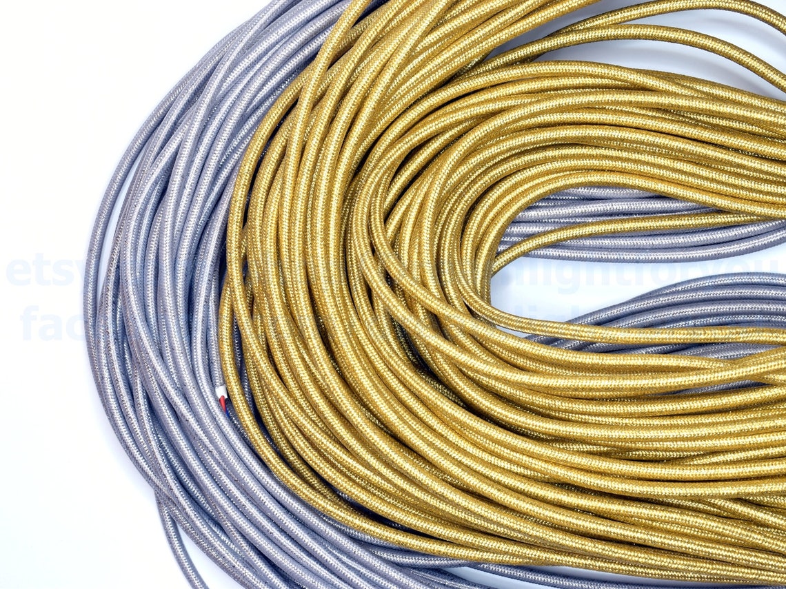 Light Cord 3 Feet Fabric Covered Wire Lamp Cord Pendant Light - Etsy