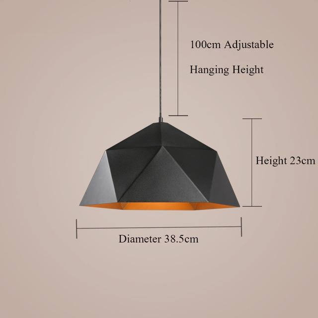 Polygon Pendant Light Fixture Modern Pendant Lighting Kitchen ...