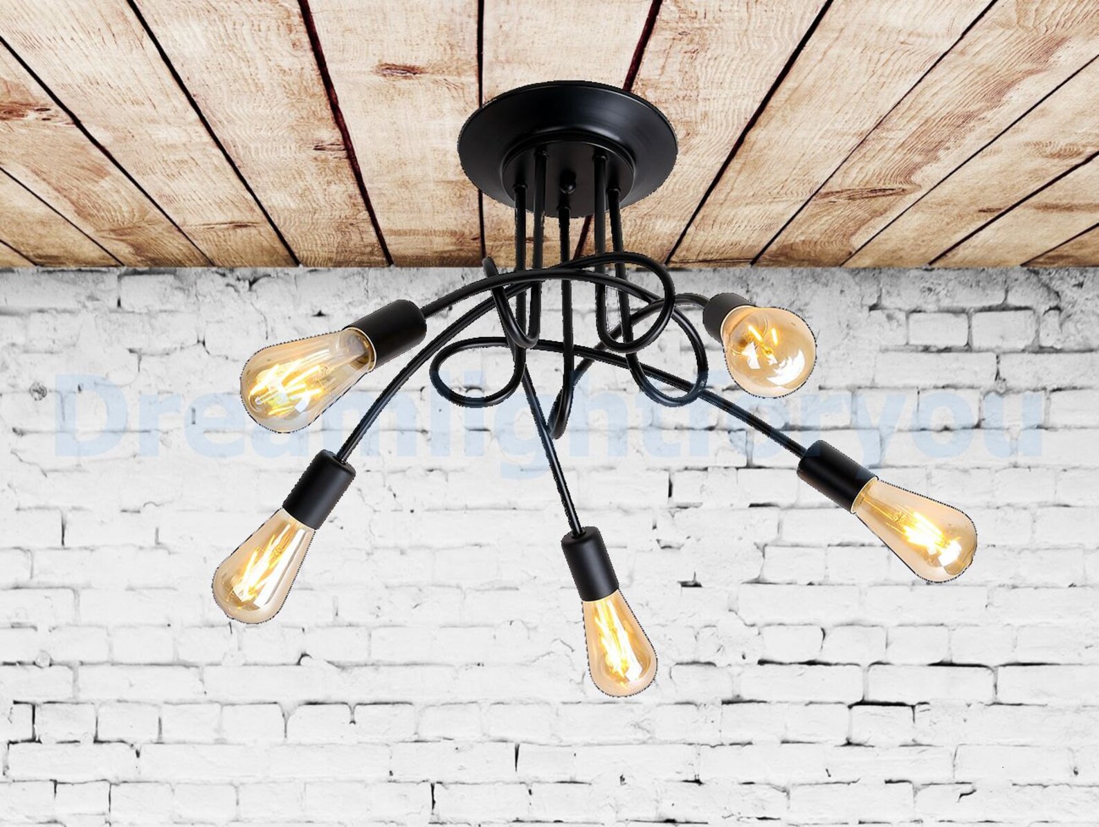 Multi-light Ceiling Light Pendant Light Industrial Chandelier - Etsy UK