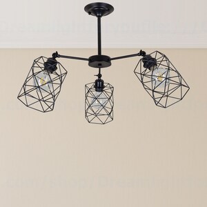 Metal Wire Mesh Lamp Shade Chandelier Netting Lamp Shade 5 Light ...
