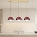 Dome Linear 3 Way Emerald Pendant Lamp for Kitchen Island 3 Light ...