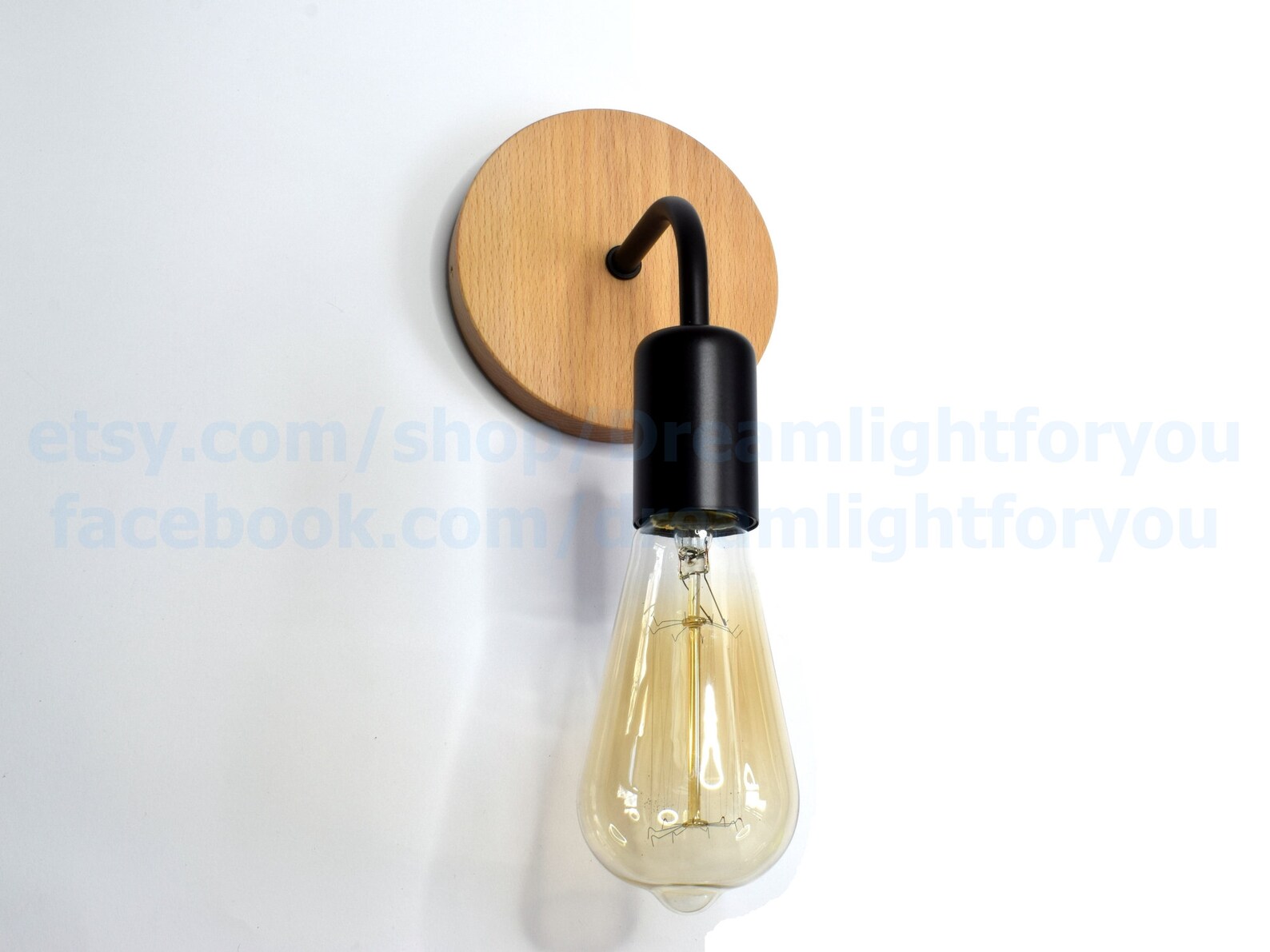 Wooden Wall Sconce Simple minimalist bend sconce Wall mount | Etsy