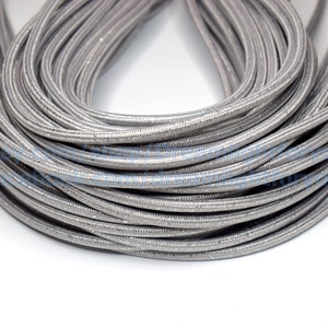 Sparkling Lamp Cord Glitter Gold Cloth Covered Wire Silver Golden ...