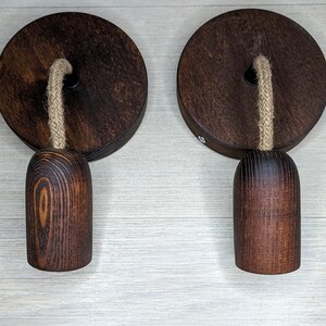 Dark Wood Light Socket Pendant Light Hanging Light Socket Wooden ...